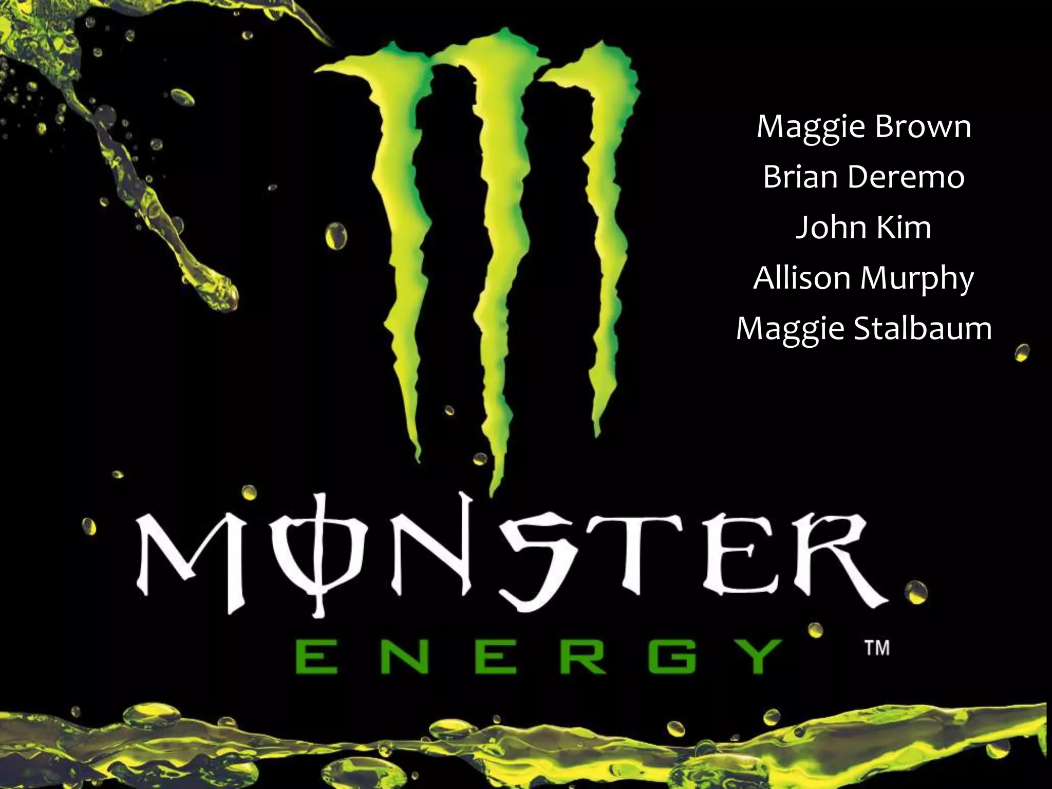 Marketing Monster Energy Drink Presentation | PPTX
