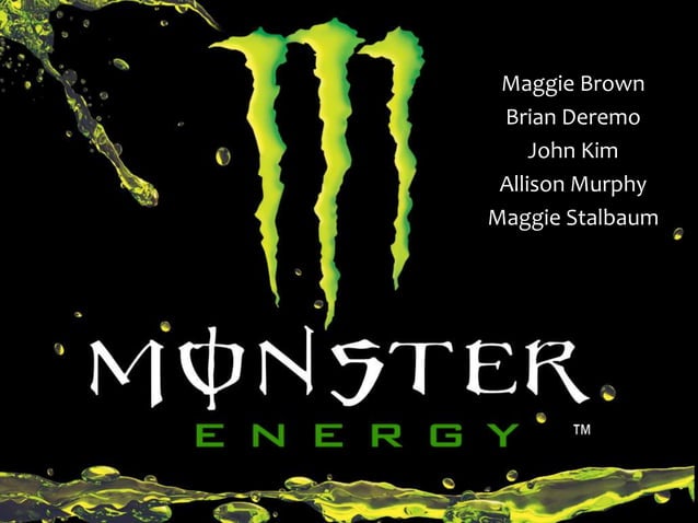 Marketing Monster Energy Drink Presentation | PPT