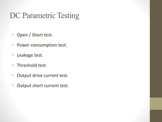 Memory and Processor Testing | PPTX