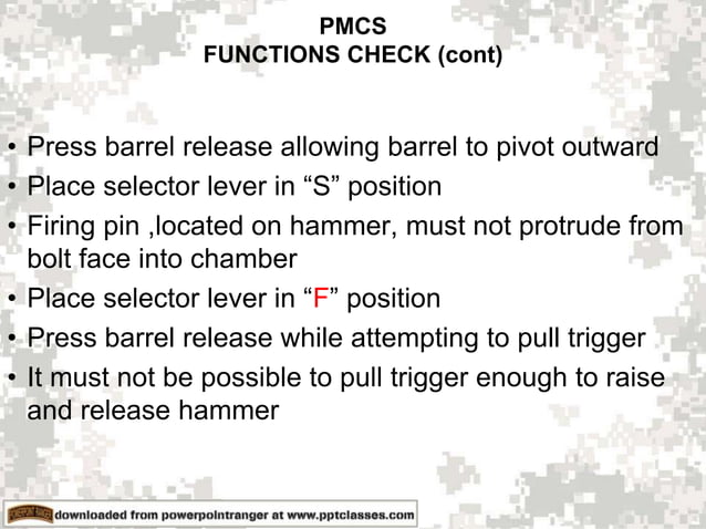 M320/M320A1 Grenade Launcher PMI | PPTX