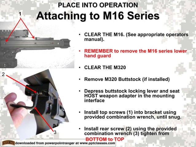 M320/M320A1 Grenade Launcher PMI | PPTX