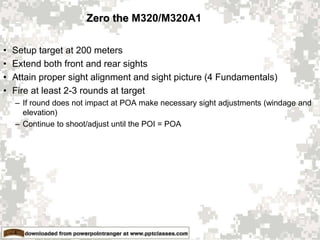 M320/M320A1 Grenade Launcher PMI | PPTX