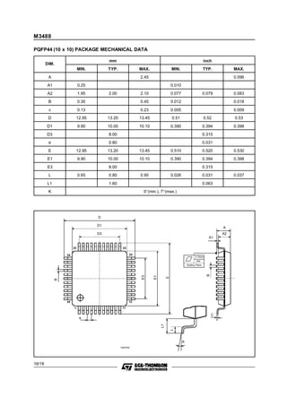 M3488 datasheet | PDF | Computing | Technology & Computing