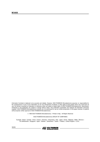 M3488 datasheet | PDF | Computing | Technology & Computing