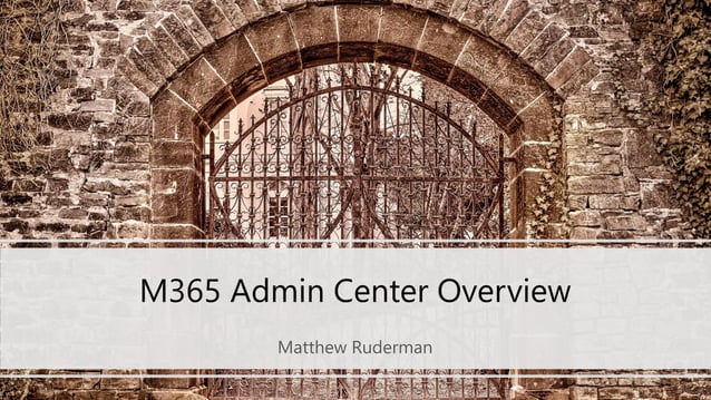 M365 admin center overview - November 2018 | PDF | IT and Internet ...
