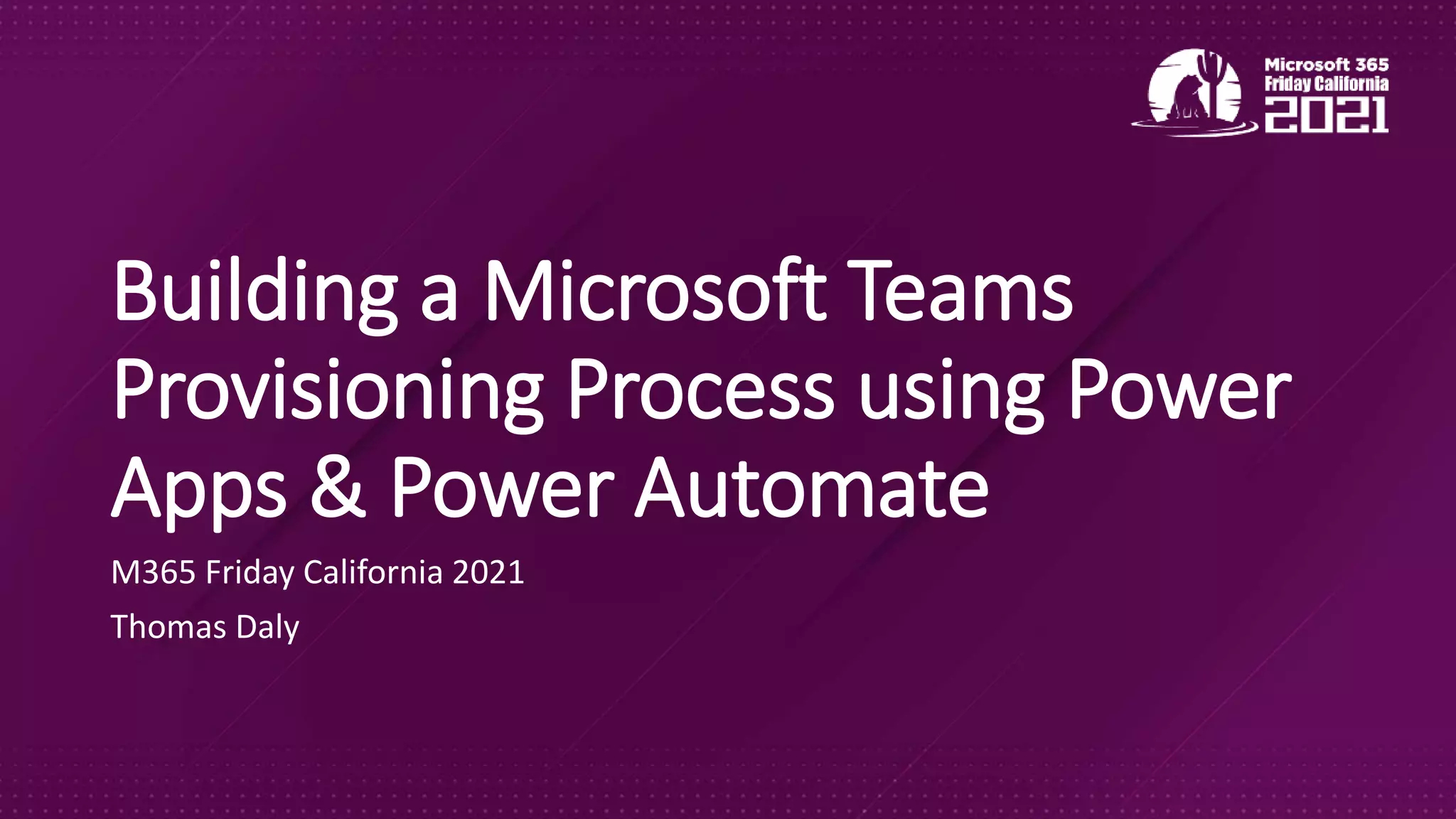 Building a Microsoft Teams Provisioning Process using Power Apps & Power Automate | PPTX | Cloud ...