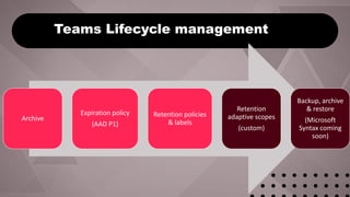 Implementing Microsoft Teams Lifecycle Governance to Stop Team Sprawl ...