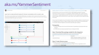 Sentiment Analysis for Yammer Posts | PPTX