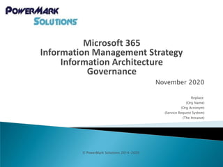 M365 edrm information management strategy | PPTX