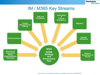 M365 edrm information management strategy | PPTX
