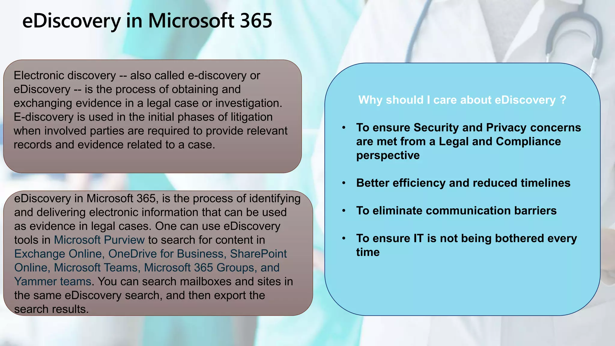 How to use Advanced eDiscovery for Microsoft Teams | PPTX