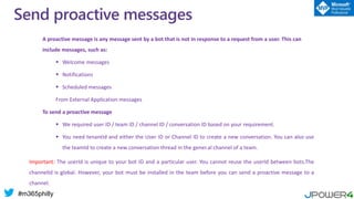 All about Send proactive messages in Microsoft Teams BOT | PPT
