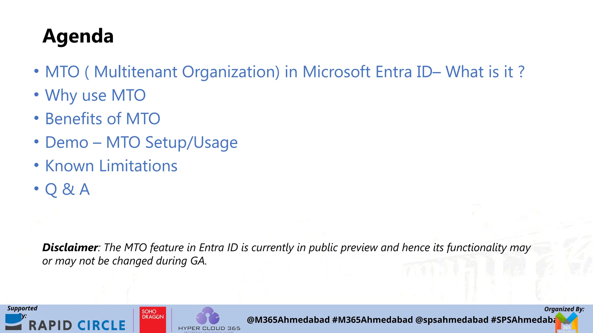 Multi-tenant organization(MTO in Entra ID)- What is it and what problem ...