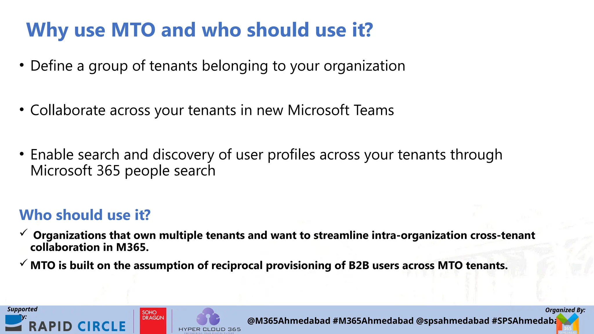 Multi-tenant organization(MTO in Entra ID)- What is it and what problem ...