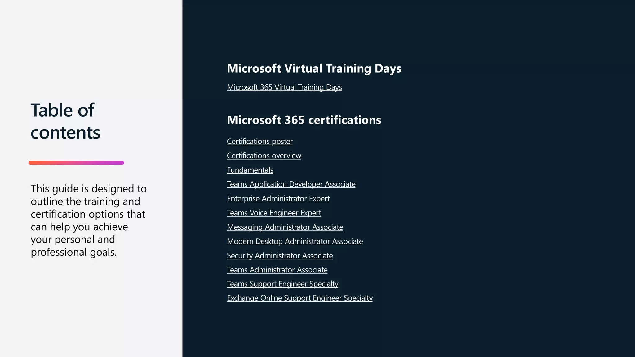 M365 Training + Certification Guide_081822.pdf