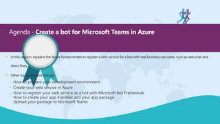 M365 virtual marathon speaker peter ward - chat bot in teams | PPT