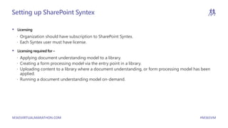 Advanced AI and Machine Learning with SharePoint Syntex | PPT