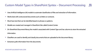 Advanced AI and Machine Learning with SharePoint Syntex | PPT