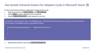 Universal Actions for Adaptive Cards on Microsoft Teams | PPTX