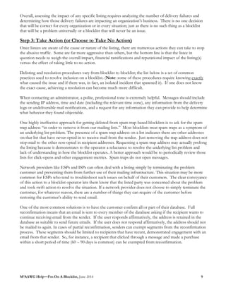 M³AAWG : Help – I’m On A Blocklist | PDF