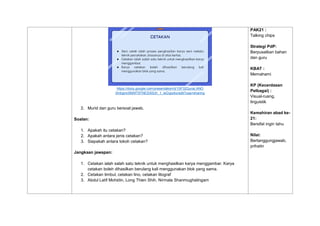 RPH PSV Tahun 6 Cetakan | PDF