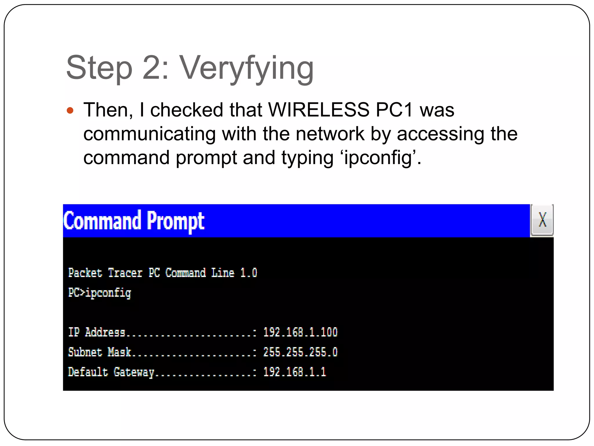 M3 – cisco packet tracer lab | PPTX