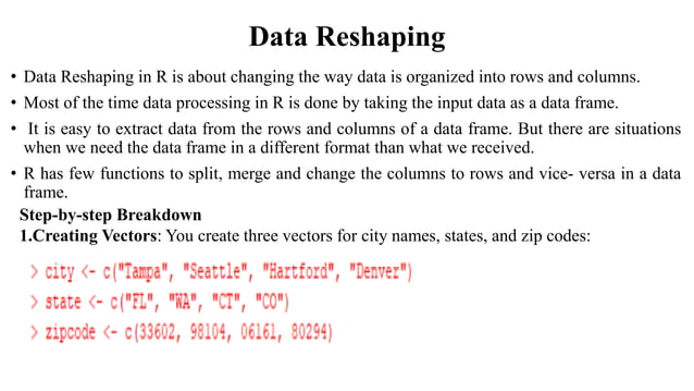Data analystics with R module 3 cseds vtu | PDF
