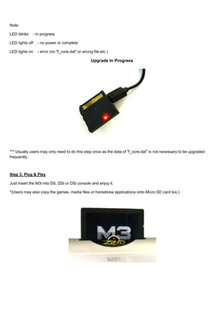 M3i zero upgrade_manual1 | PDF