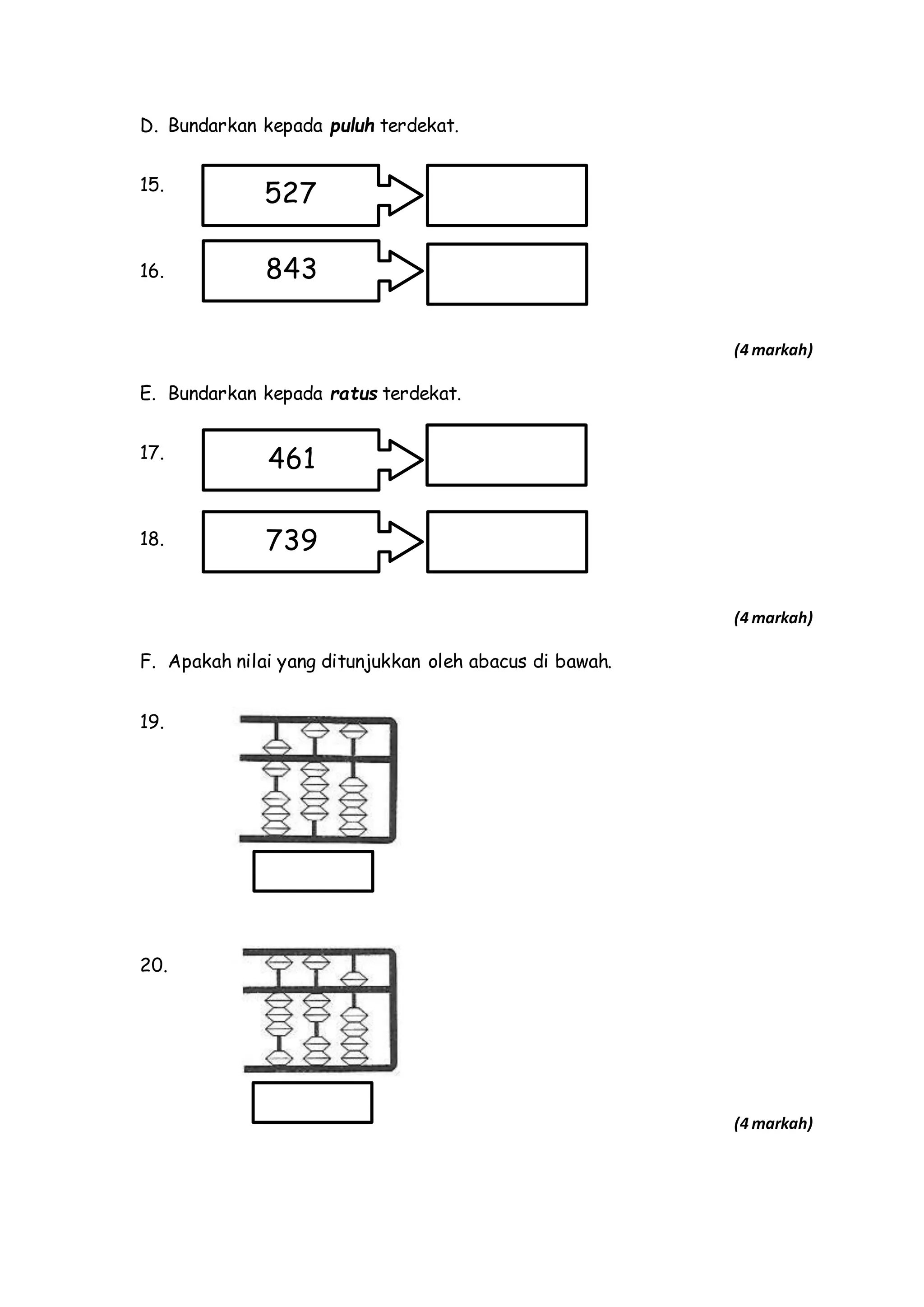 MATEMATIK TAHUN 2 KERTAS 2 | DOCX