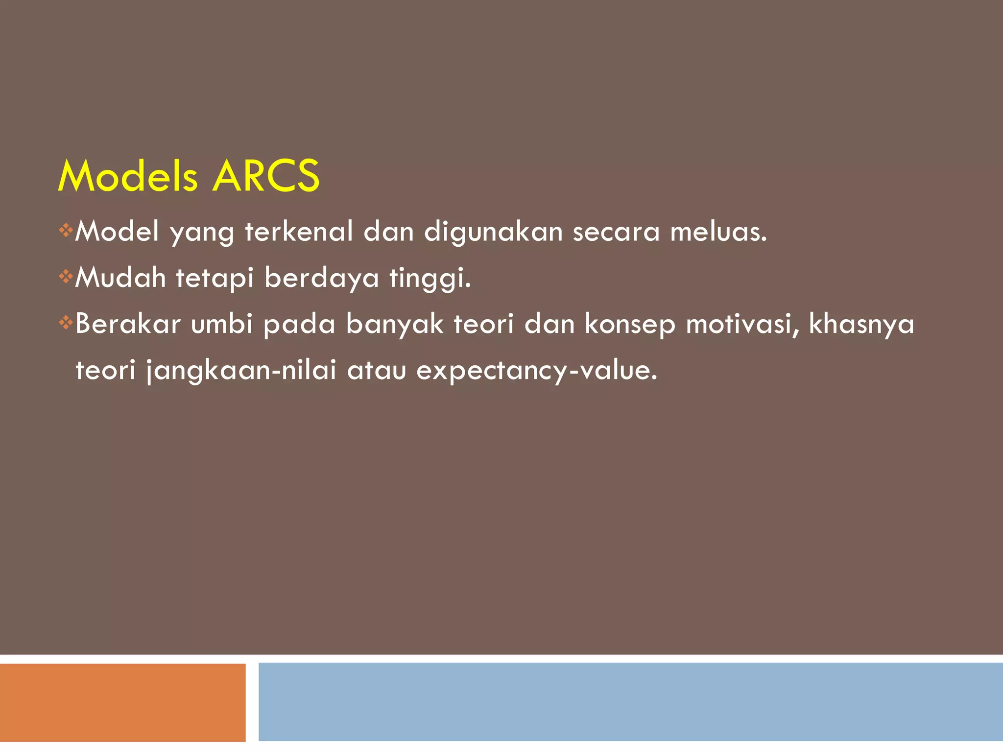 Model ARCS | PPT