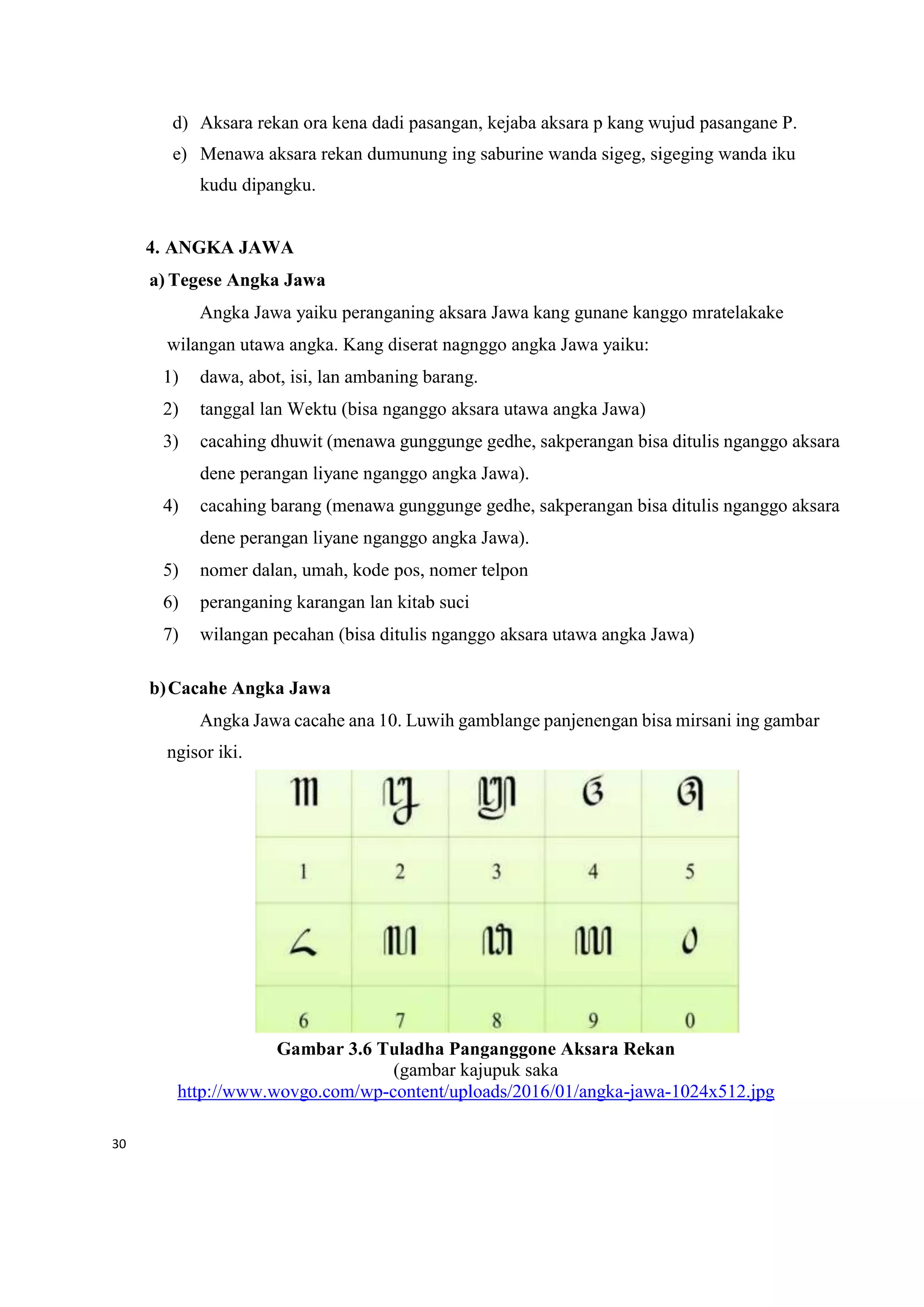 M3 kb 2 AKSARA MURDHA, AKSARA REKAN, LAN ANGKA JAWA | PDF