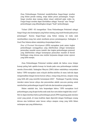 Teori Belajar Konstruktivistik dan Penerapannya dalam Pembelajaran | PDF