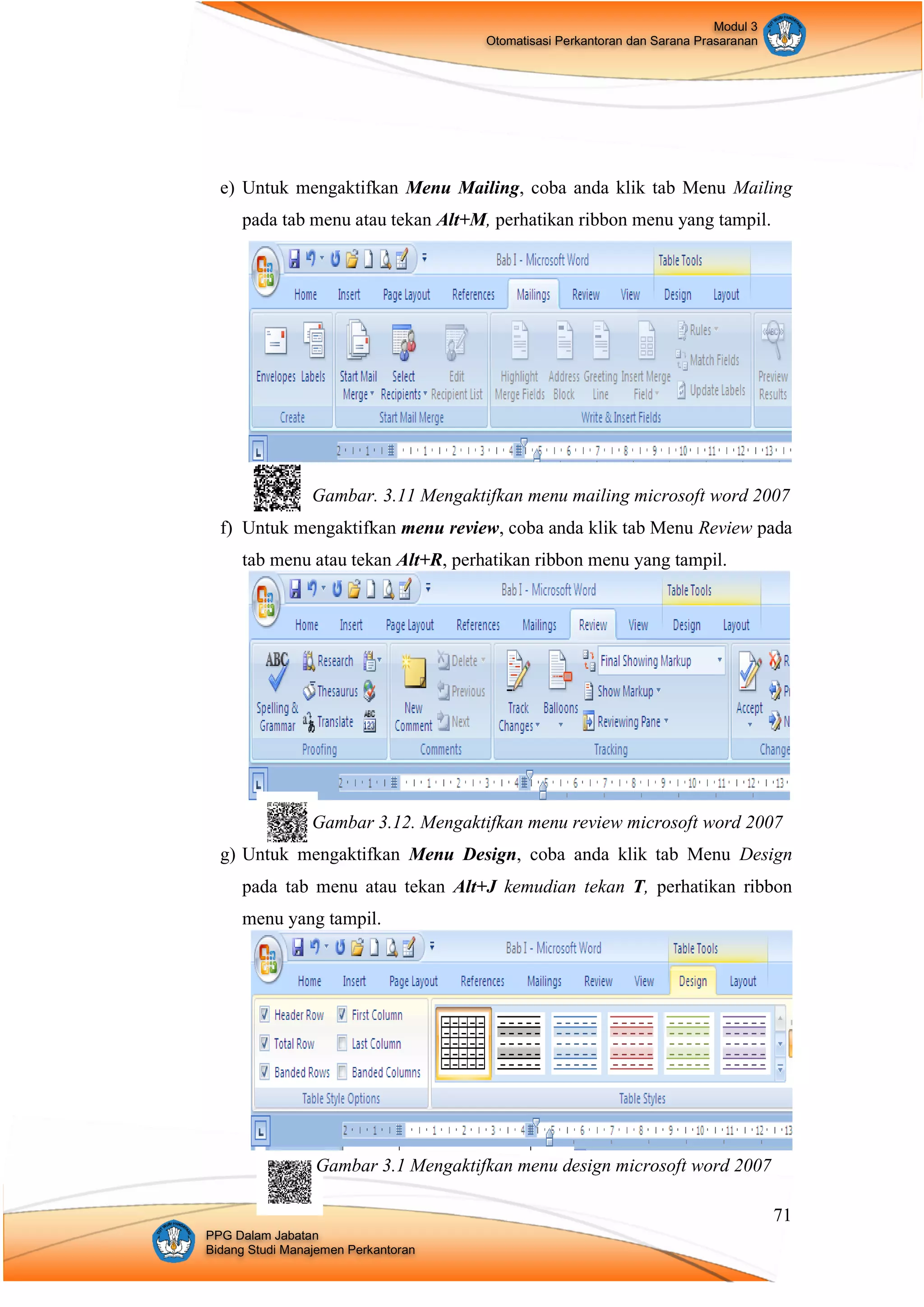 M3 kb3 administrasi sarana prasarana kantor melalui aplikasi pengolahan data | PDF