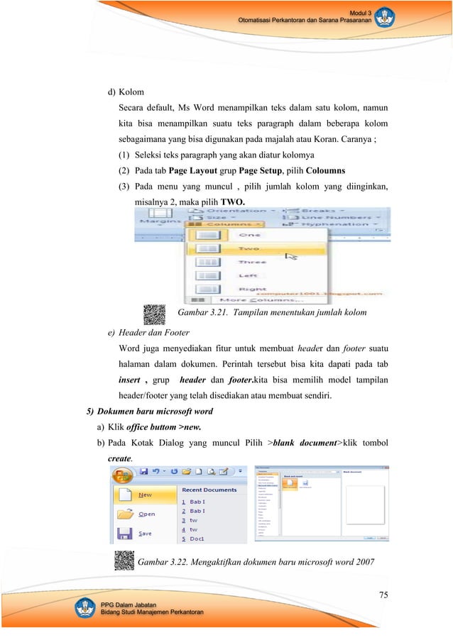 M3 kb3 administrasi sarana prasarana kantor melalui aplikasi pengolahan data | PDF