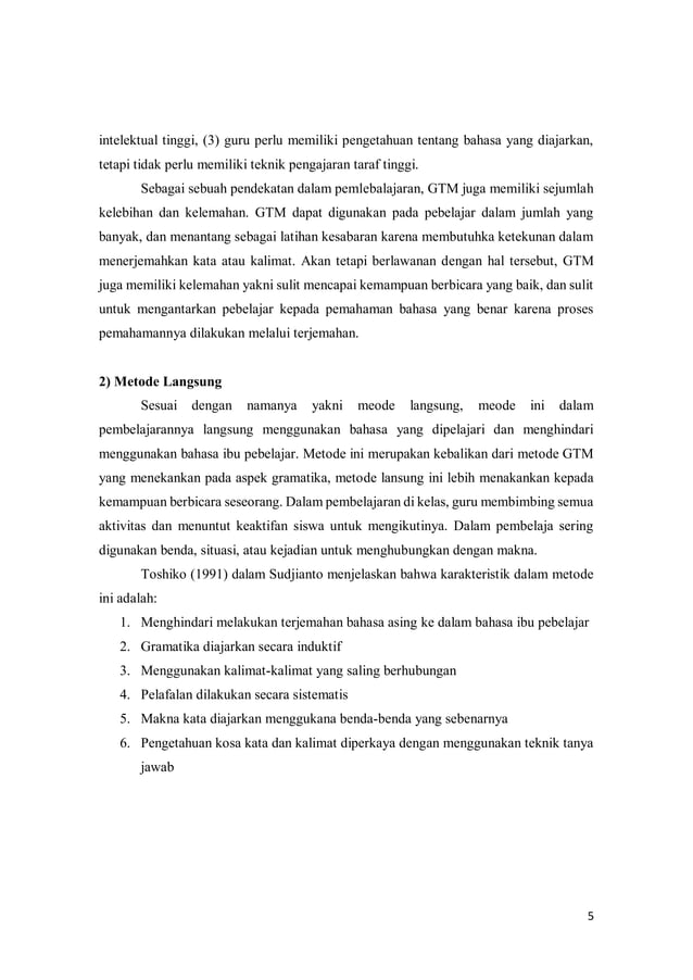 Materi M3KB4 - Pengajaran Dokkai, Kaiwa, dan Sakubun | PDF