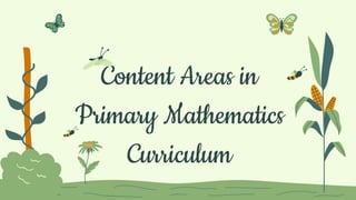 Content Areas in Primary Mathematics Curriculum | PDF