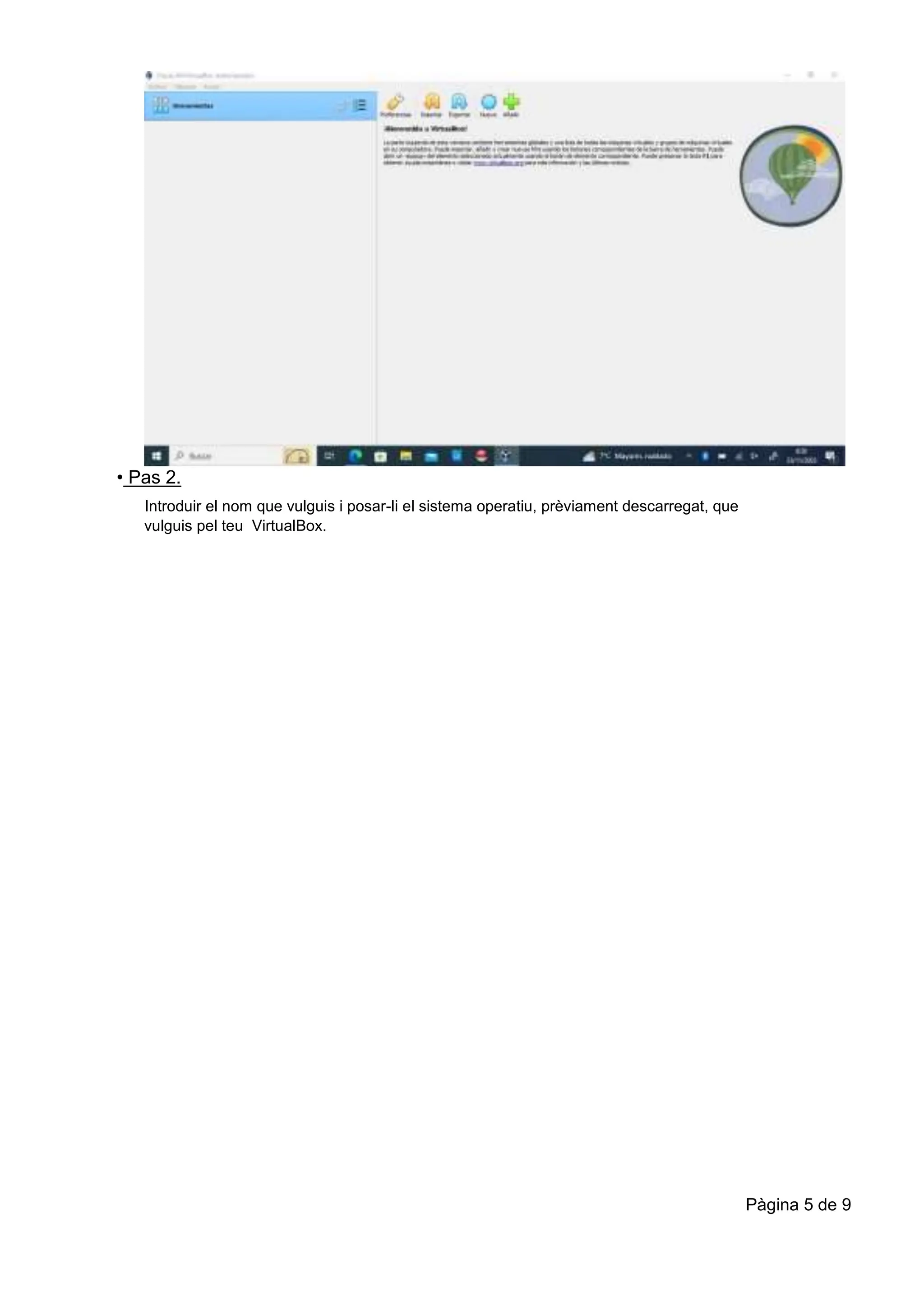 Assignatura: M3. Actividad: 2. Manual: VirtualBox. | DOCX