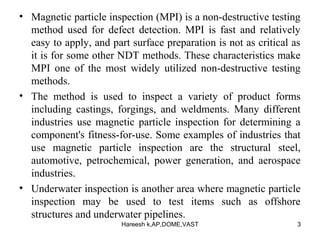Magnetic particle inspection | PPT