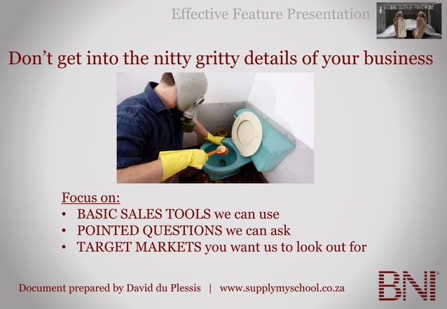 BNI Feature Presentation (10 minute presentation) | PPTX