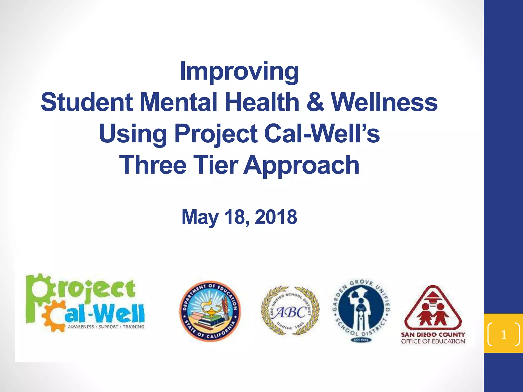 Improving Student Mental Health and Wellness Using a Three-Tier ...