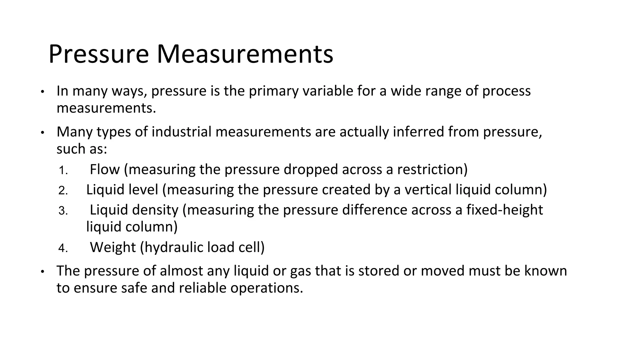 PRESSURE Measurement | PPT