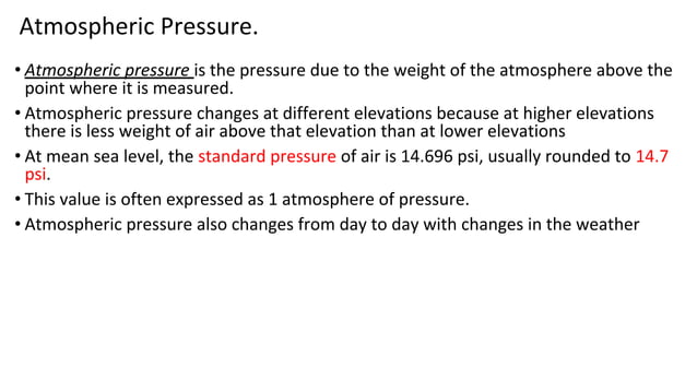 PRESSURE Measurement | PPT
