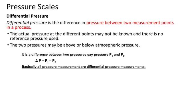 PRESSURE Measurement | PPT