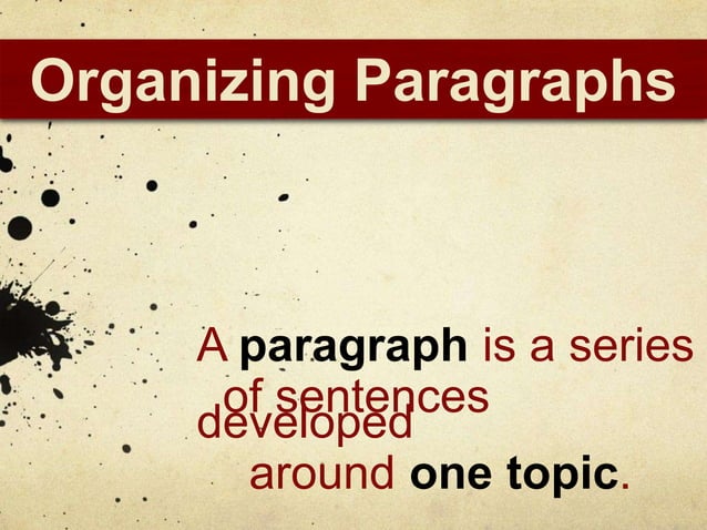 M3 paragraph organization | PPTX
