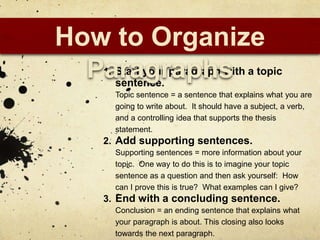M3 paragraph organization | PPTX