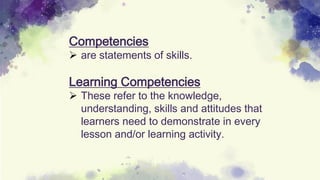 M3_Performance Standard, Competency and Learning Targets.pdf