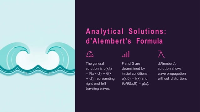 modeling and solution of wave equation ppt | PPTX