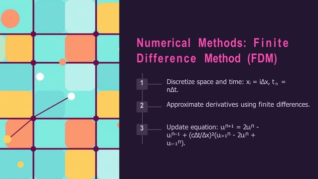 modeling and solution of wave equation ppt | PPTX