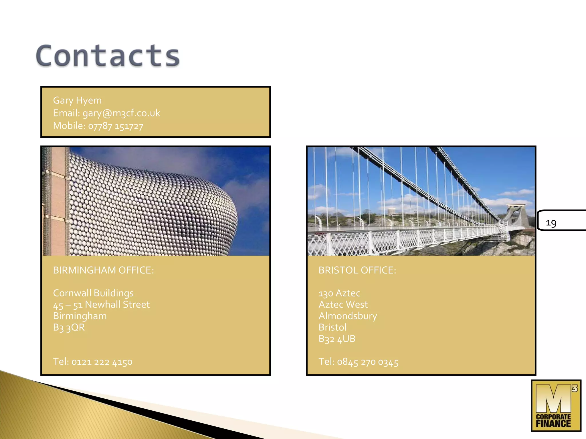 M3 Acquisition Presentation | PPT