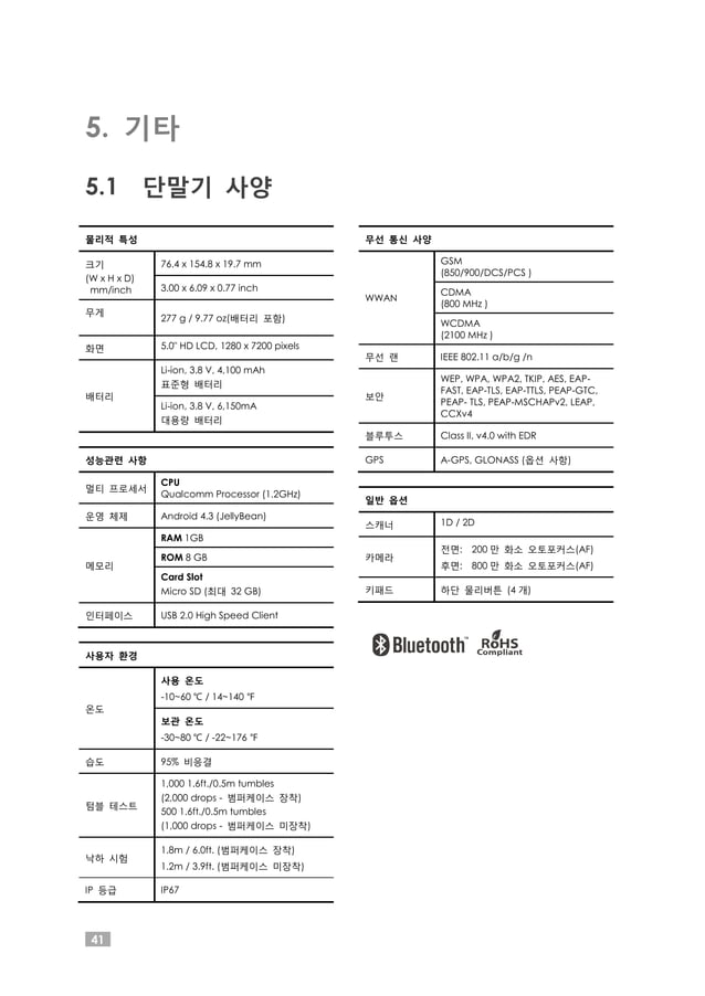 M3모바일PDA M3 SM10 2D 산업용PDA 바코드PDA 매뉴얼 | PDF